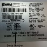 Kenmore Refrigerator Sizes? (With Model Numbers)
