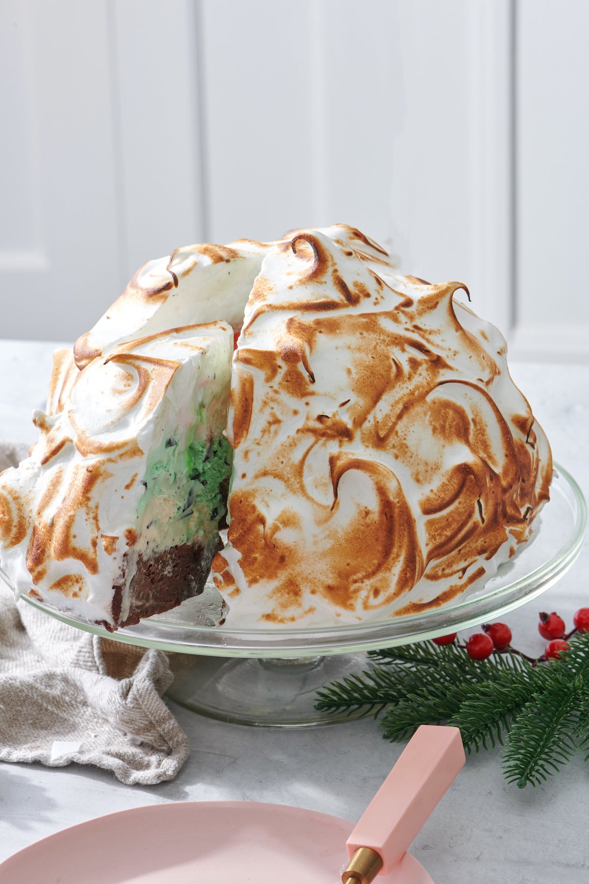 Classic Baked Alaska Dessert