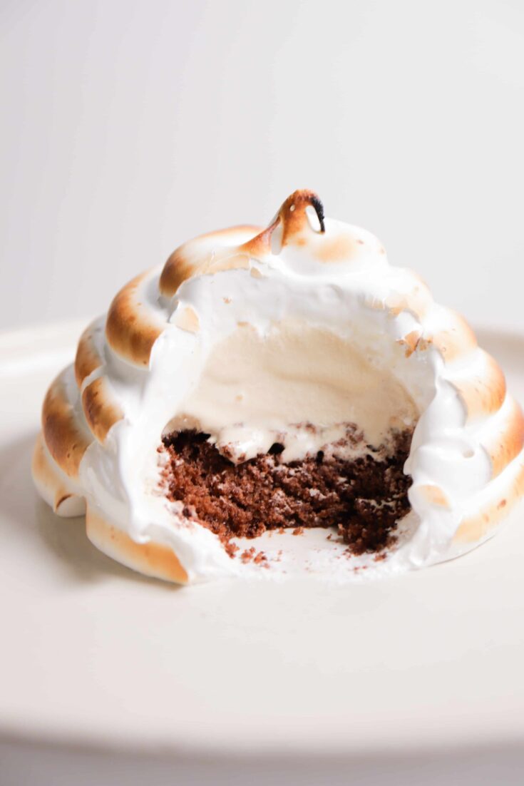 Classic Baked Alaska Dessert